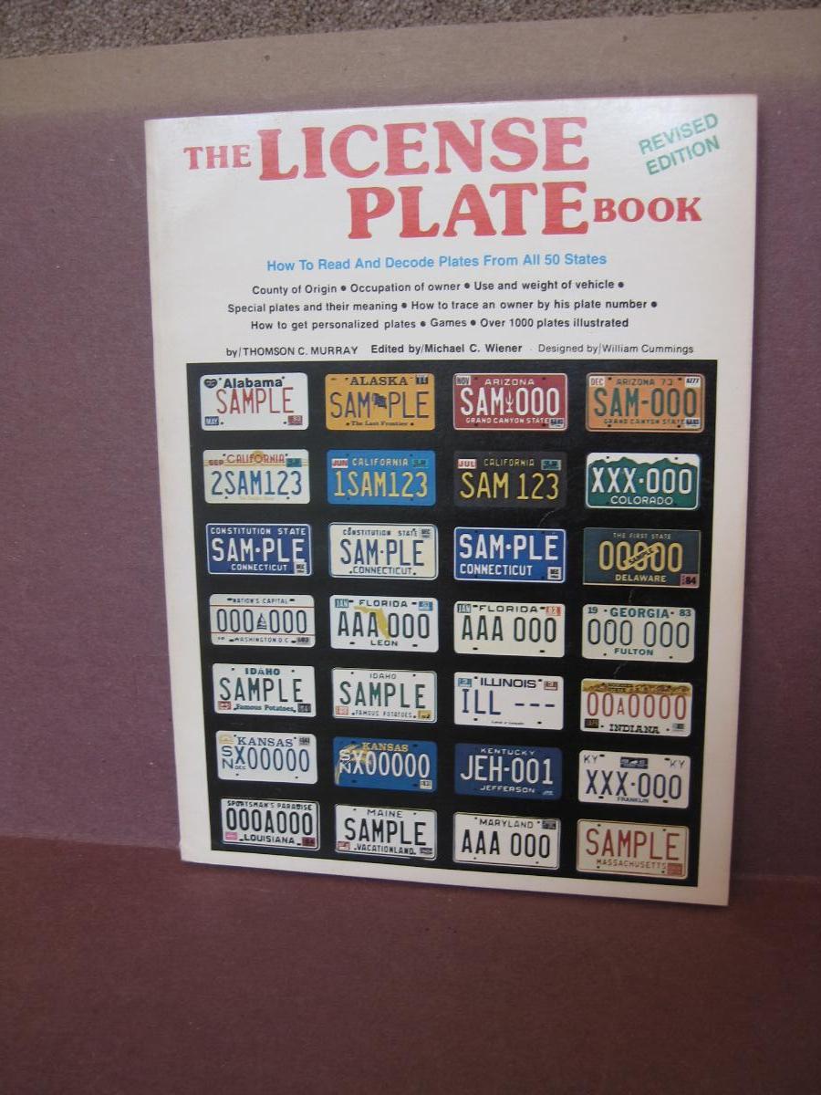 FS: The License Plate Book softcover 1984 - Parts For Sale - Antique ...