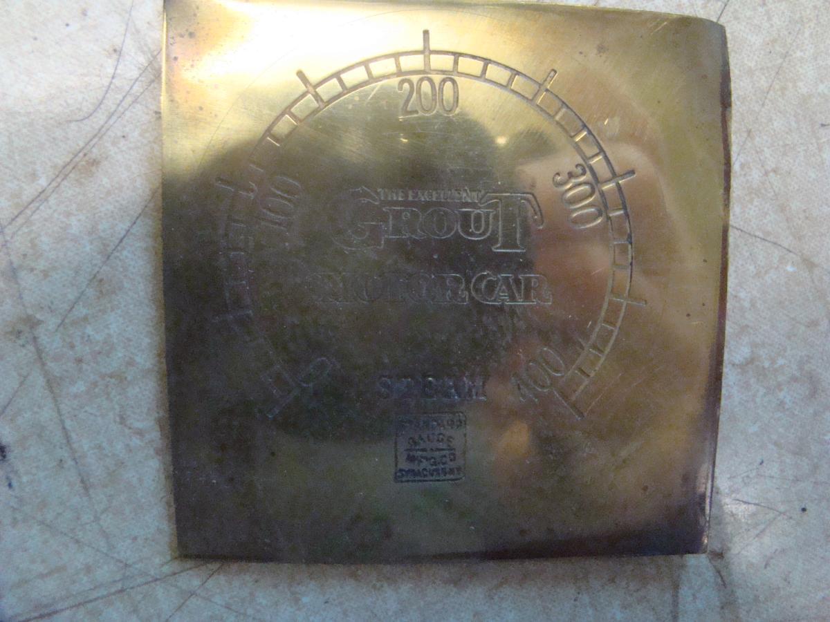 Grout Gauge faces - Steam Cars (Stanley, White, etc.) - Antique ...