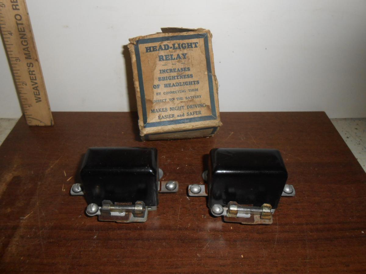 Old stock headlight relays ( 2 ) - Parts For Sale - Antique Automobile ...
