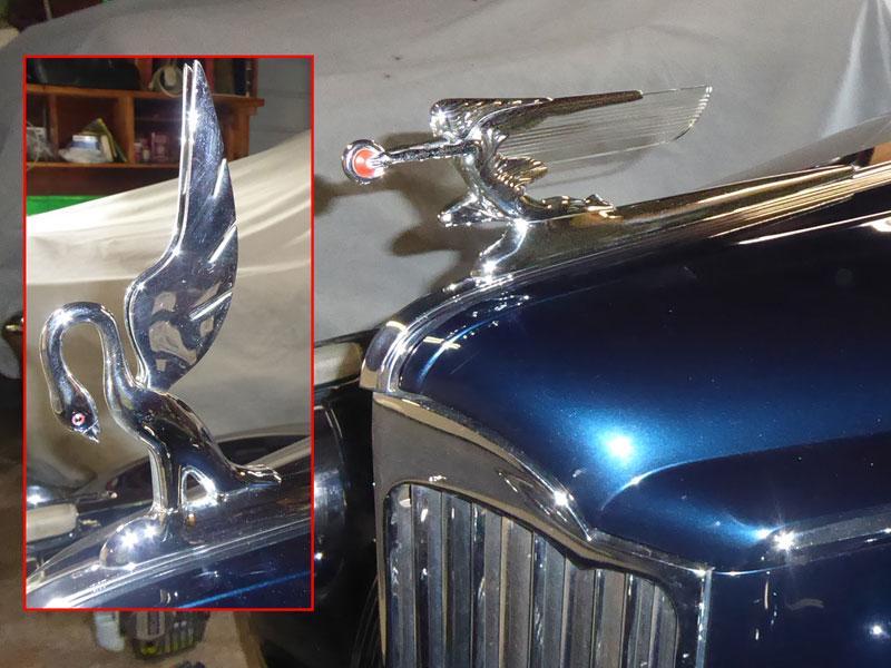 1941 Packard 110 'Donut Chaser' hood ornament - Packard - Antique ...