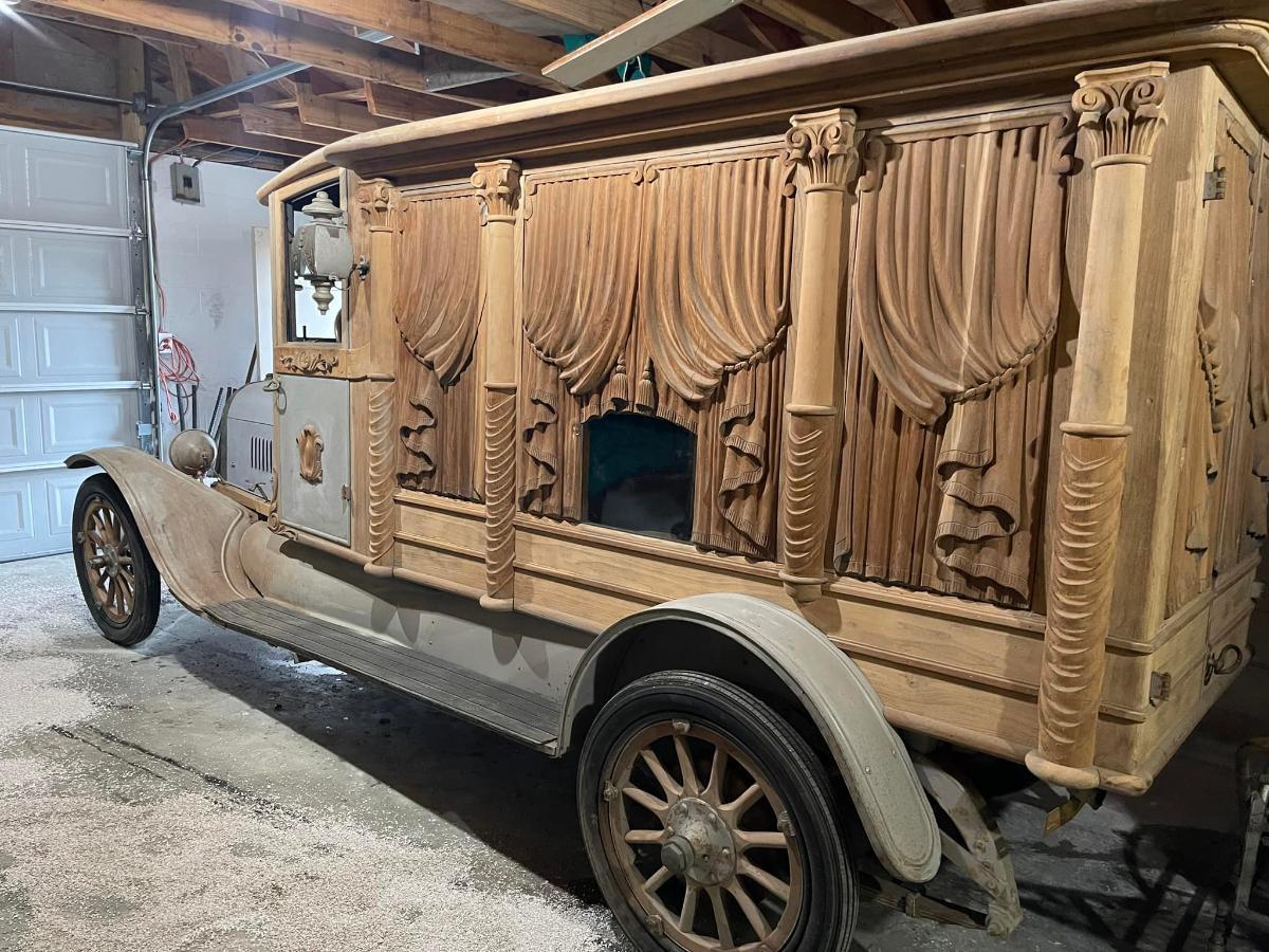 Vintage Hearses, Funeral Coaches and Flower Cars On Main Street ...