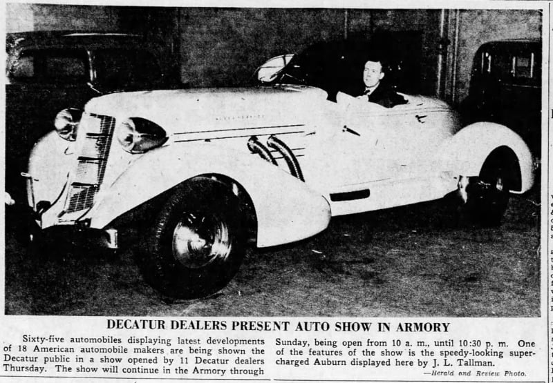 Great 1935 Factory Boattail Photo and various 1935 photos - Auburn ...