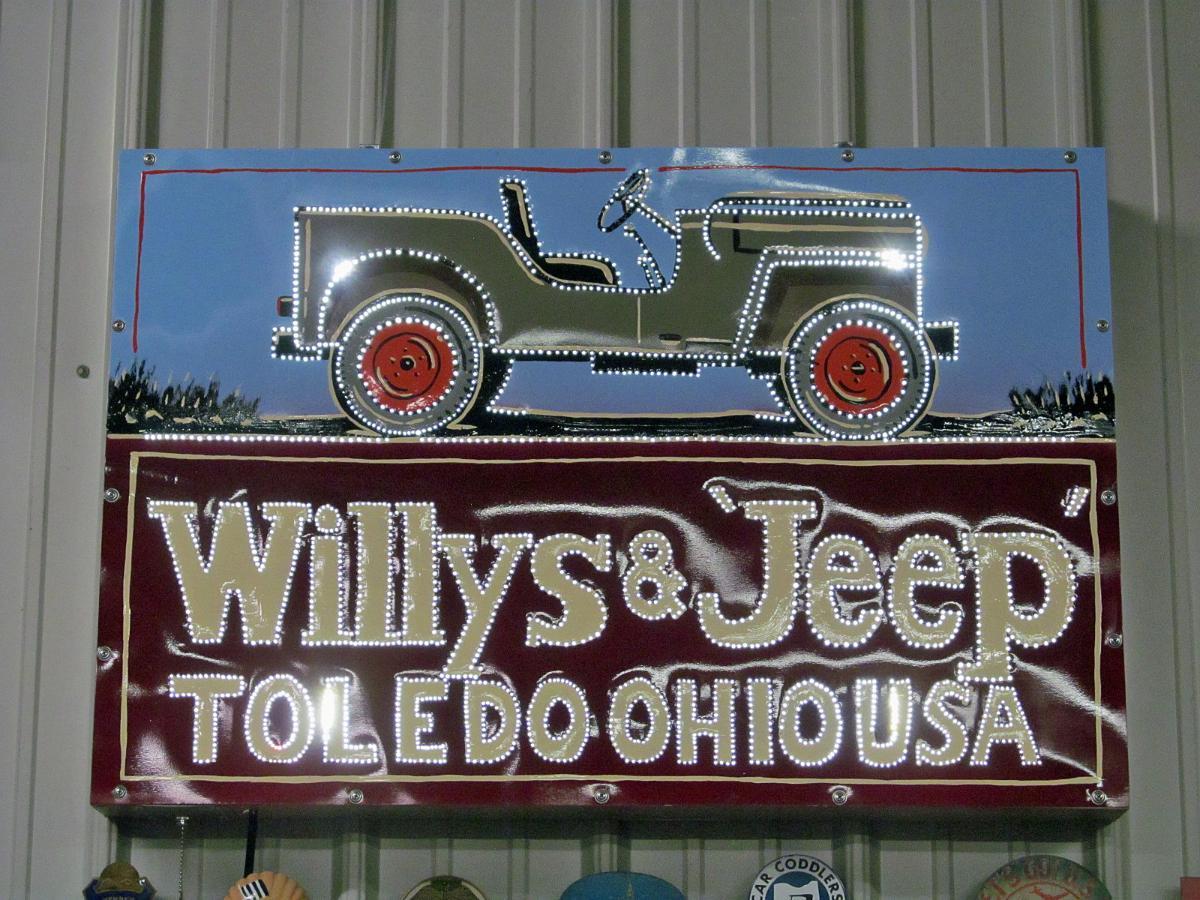 Willys Jeep Lighted Sign - Memorabilia, Toys, Art, Signs, Clothing and ...
