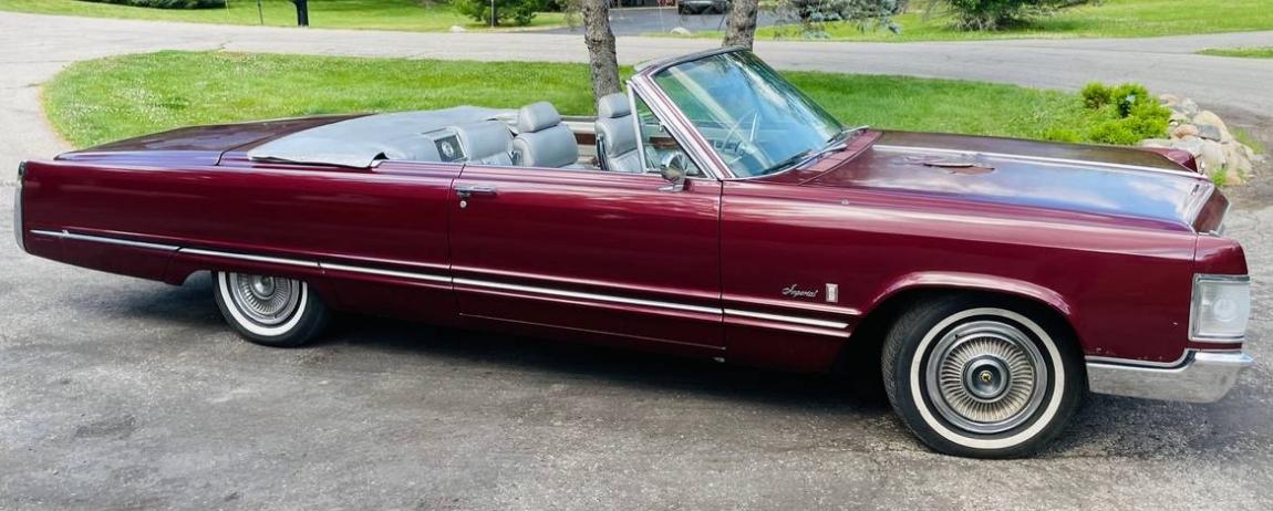 For Sale: 1967 Chrysler Imperial Convertible. (1 of 577 made ...
