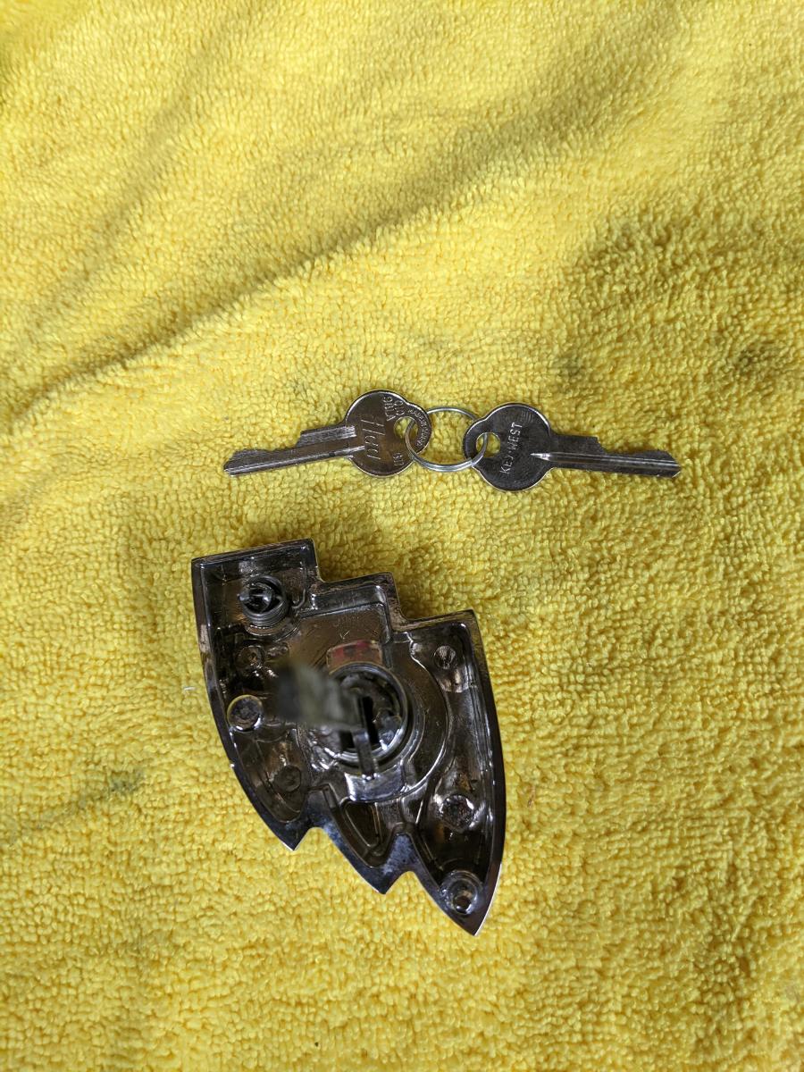 Buick Riviera Trunk Lock with Key Tri Shield - Buick Riviera - Antique ...