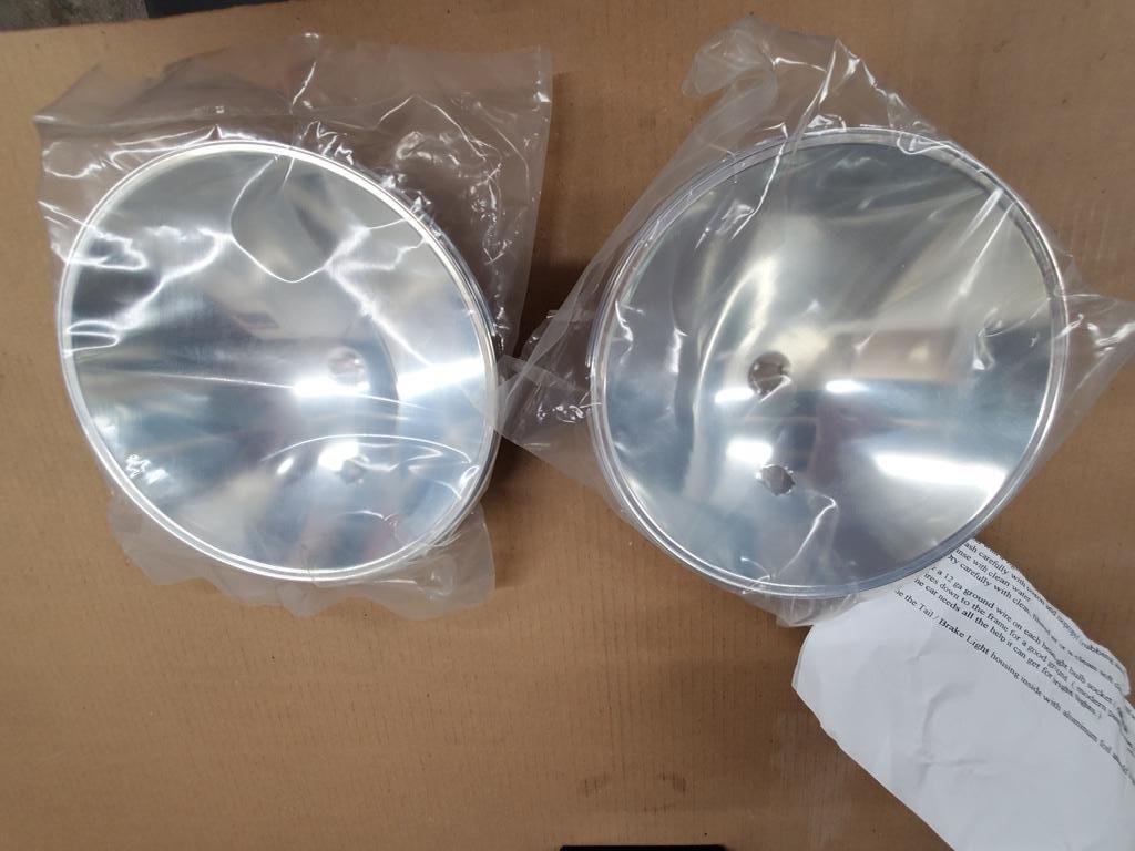 1929 Chevrolet Headlamp Reflectors w parking Sockets - Uvira Aluminized ...