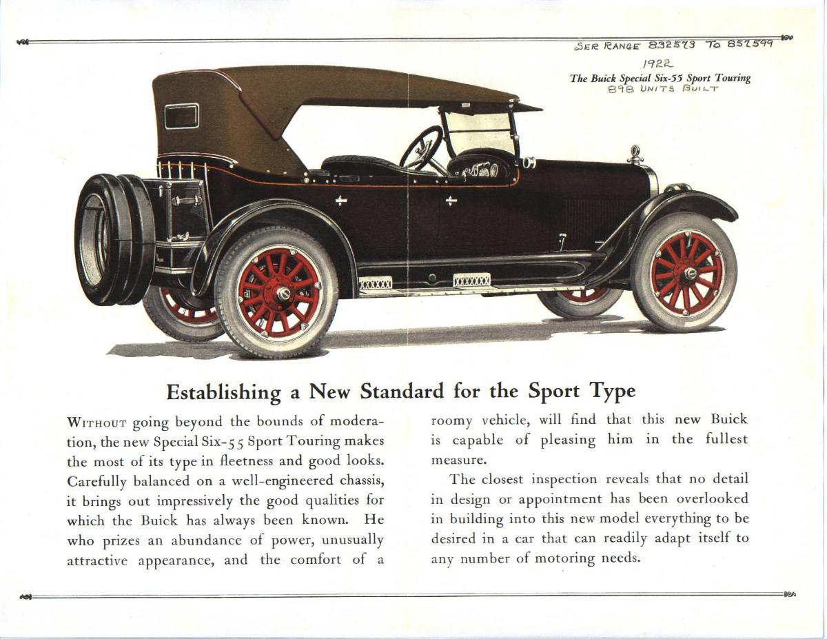 1922 Buick model 55 4 pass Sport touring For sale - Buick - Pre War ...
