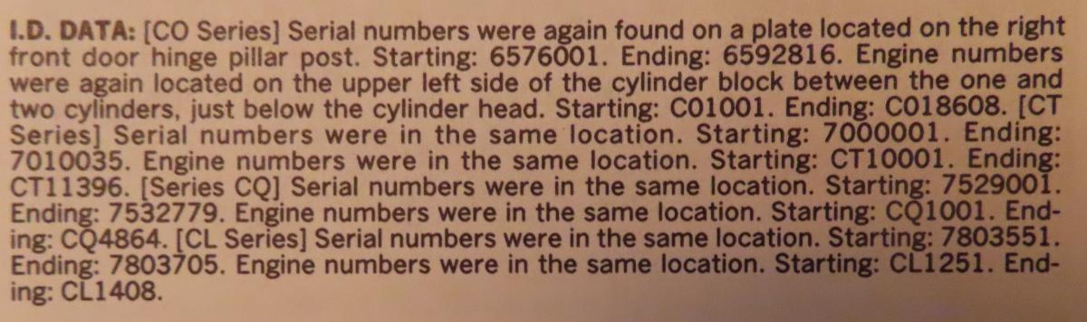 Checking on a 89 year old Chrysler Vin Number, is it possible ...