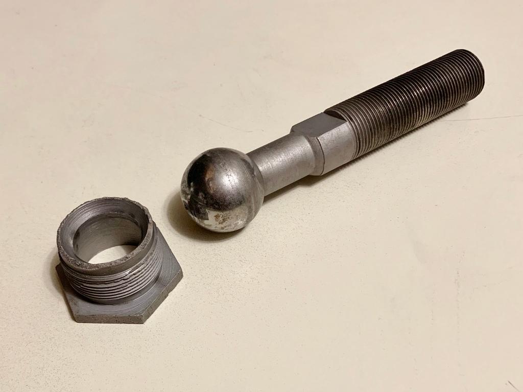 Replacing Radius Rod Ball Nut for 1910 era chain drive rear end ...