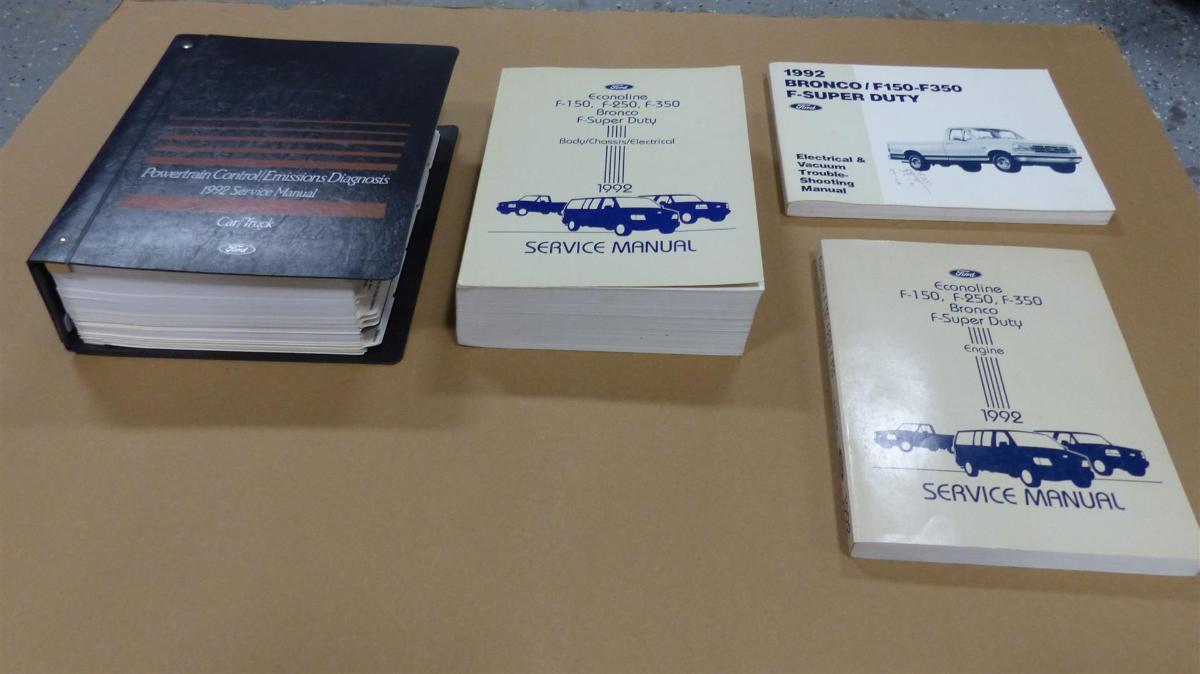 1992 Ford factory repair manuals - Parts For Sale - Antique Automobile ...