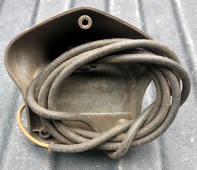 1936 1937 Chrysler NOS Rear License Lamp Housing with Wiring - Chrysler ...