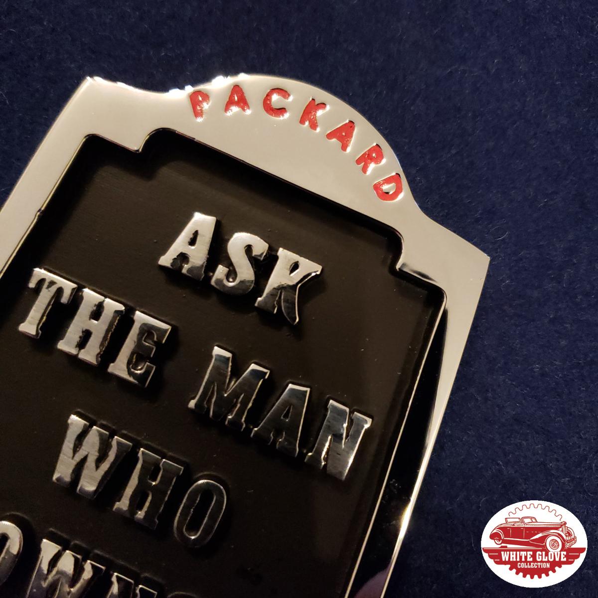 NEW PRODUCT - White Glove Collection - Ask the man ... License Plate ...