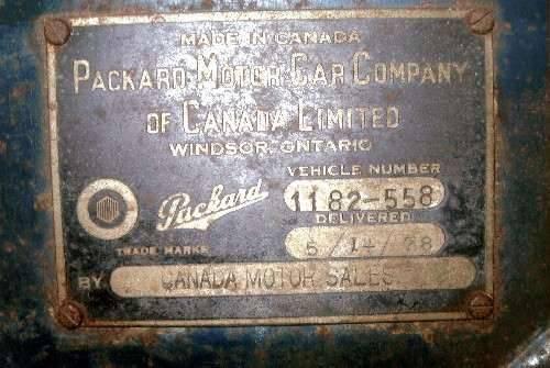 how to tell packard year from data plate ? - General Discussion ...