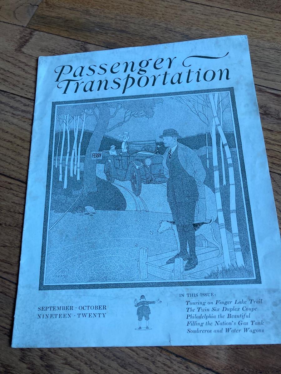 Packard magazine Passenger Transportation 1920 - Parts For Sale ...