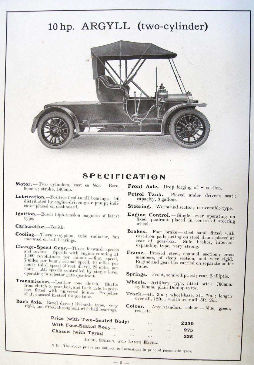 Argyll 2 cylinder - General Discussion - Antique Automobile Club of ...