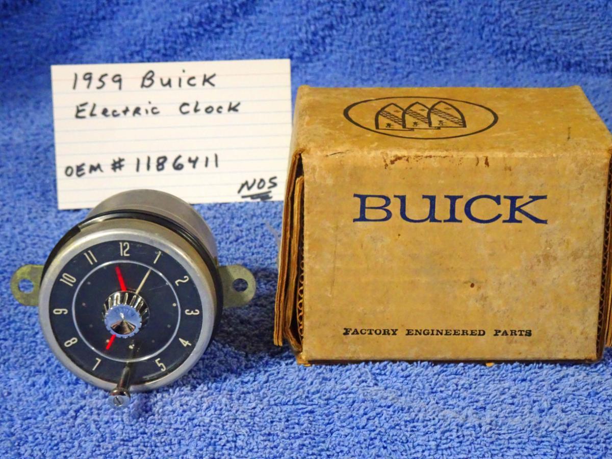 NOS 1959 Buick Electric Clock - Buick - Post War - Antique Automobile ...