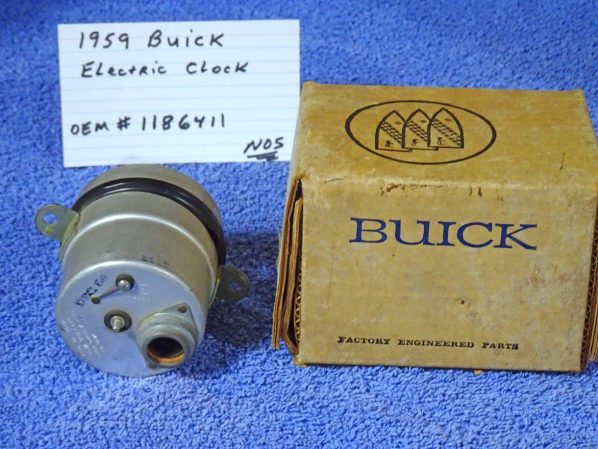 NOS 1959 Buick Electric Clock - Buick - Post War - Antique Automobile ...
