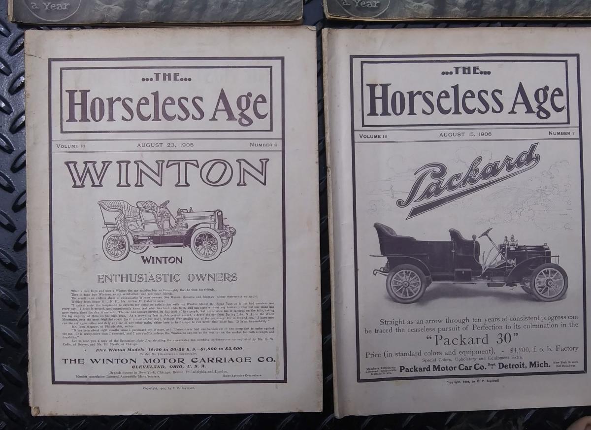 SOLD: Early Magazines: 1905 Automobile Review, 1905-06 Horseless Age ...