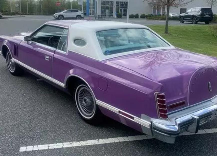 1977 Lincoln Mark V--crazy purple color--from the factory? - "Not Mine ...