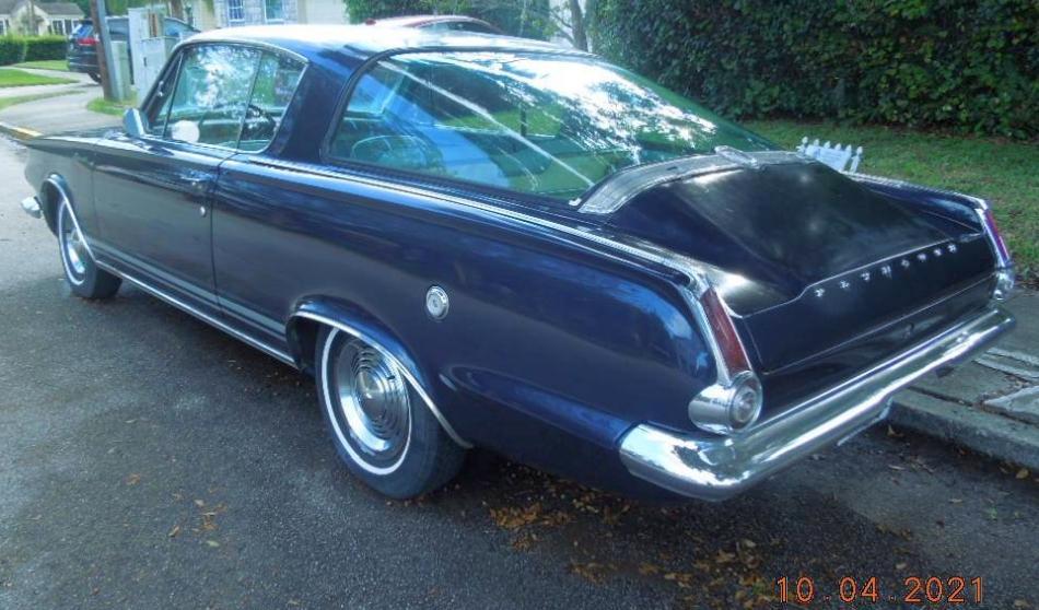 For Sale: 1965 Plymouth Barracuda, 6-cyl. manual shift, 40K miles ...