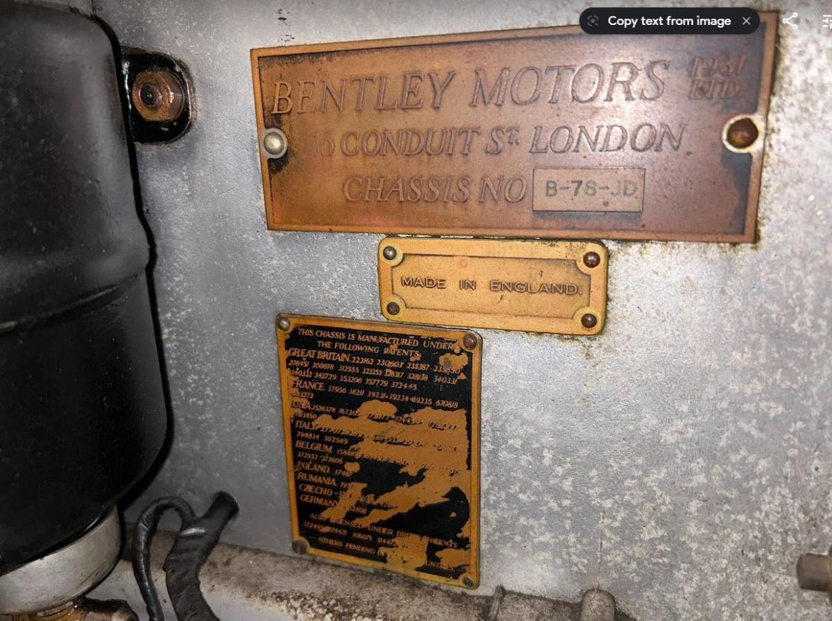Help Needed to Identify This Bentley - What is it? - Antique Automobile ...
