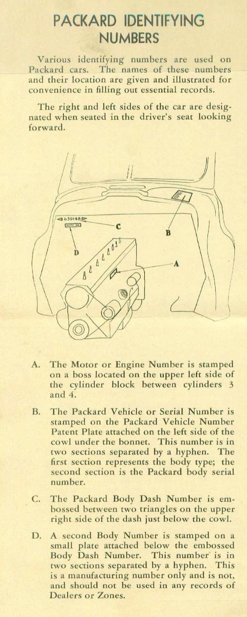 1940 Vehicle Serial Number - Packard - Antique Automobile Club of ...