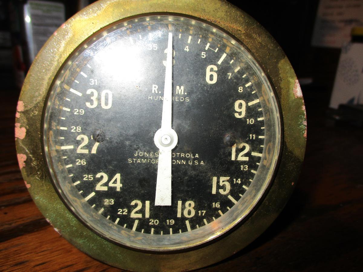 JONES MOTROLA ALL BRASS RPM GAUGE - Parts For Sale - Antique Automobile ...