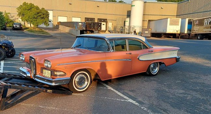 For Sale: 1958 Edsel Pacer - Sunset Coral & White Sedan - "Just out of ...