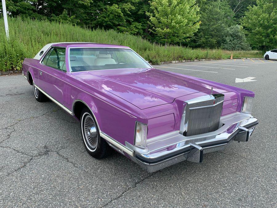 1977 Lincoln Mark V--crazy purple color--from the factory? - "Not Mine ...