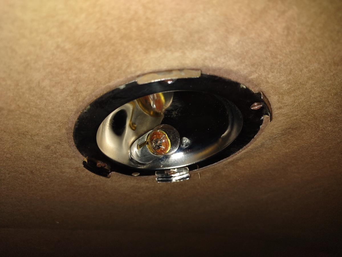 Overhead interior dome light assembly for 37 special - Buick - Pre War ...