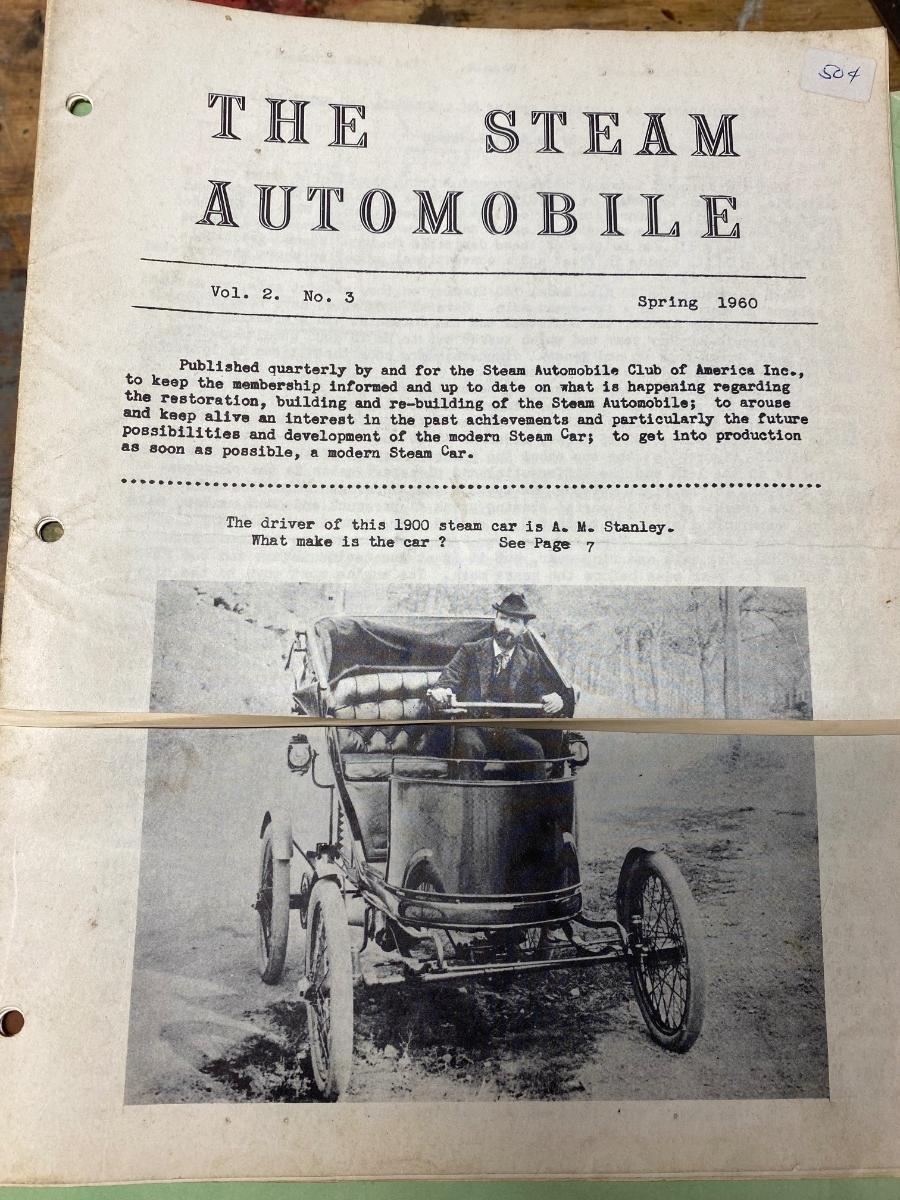 Steam Car Literature F/S - Steam Cars (Stanley, White, etc.) - Antique ...