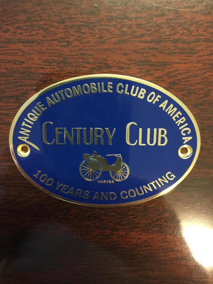 Century Plaques - General Discussion - Antique Automobile Club of ...
