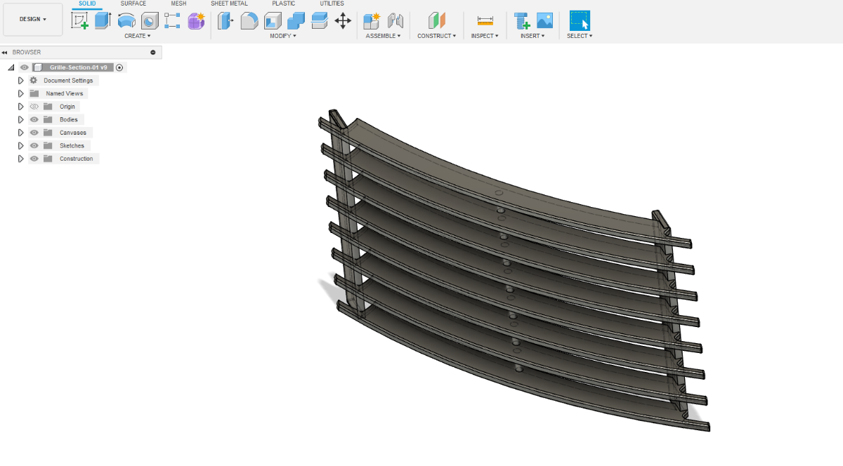 New 3D Printed Front Grill Section (Prototype) for CDN 1937 Pontiac ...