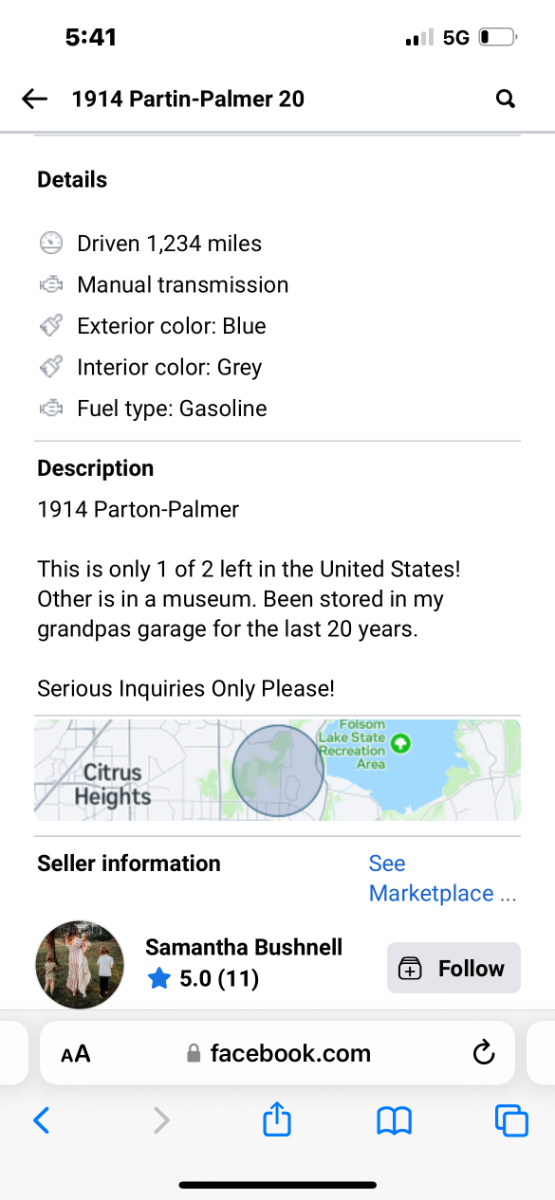 1914 Partin-Palmer 20, not mine. - "Not Mine" Automobiles For Sale ...