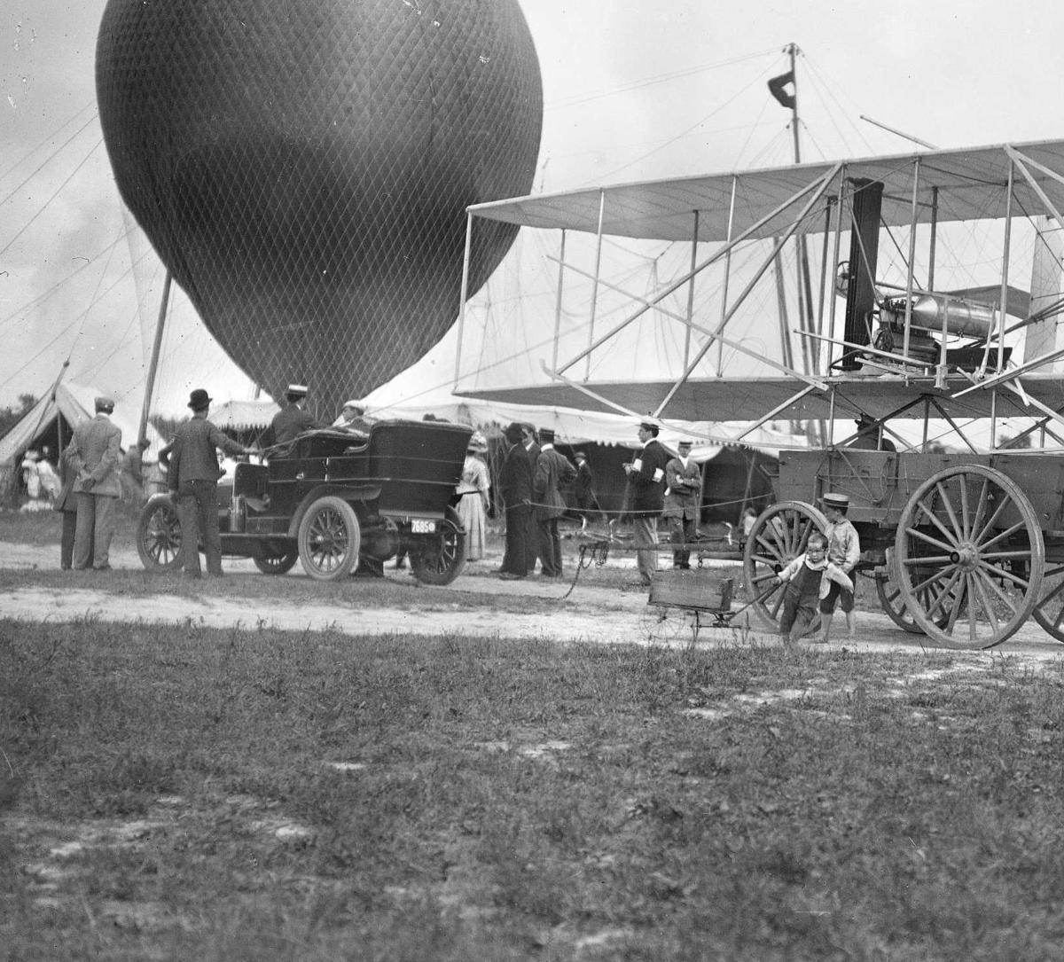 Towing what looks like the Wright Brothers Flyer - Period Photos - Pre ...