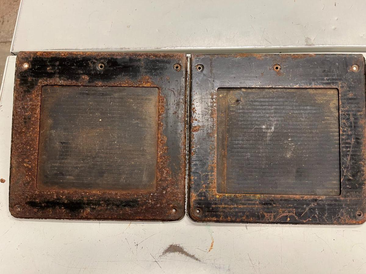 1910-1925 jeweled aluminum running board step plates. See photos ...
