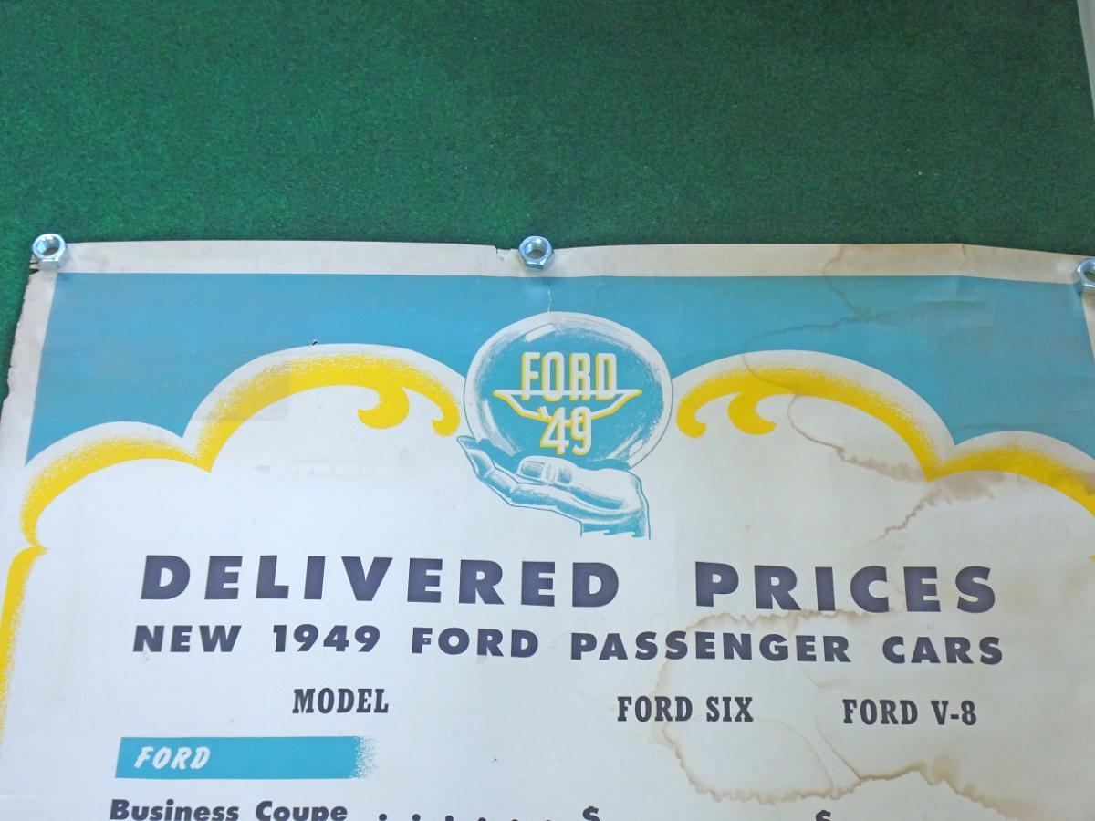 1949 Ford Passenger Prices Cars & Accessories Dealership Window ...