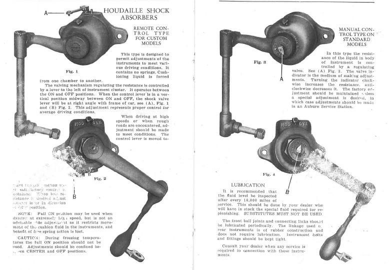 Houdaille Shock Absorbers for 1932 Auburn 12-160A Custom Phaeton Sedan ...