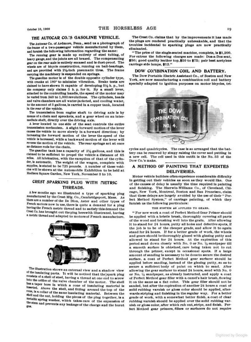 Does anyone have any photos and info on 1900-05 Crest Crestmobile cars ...