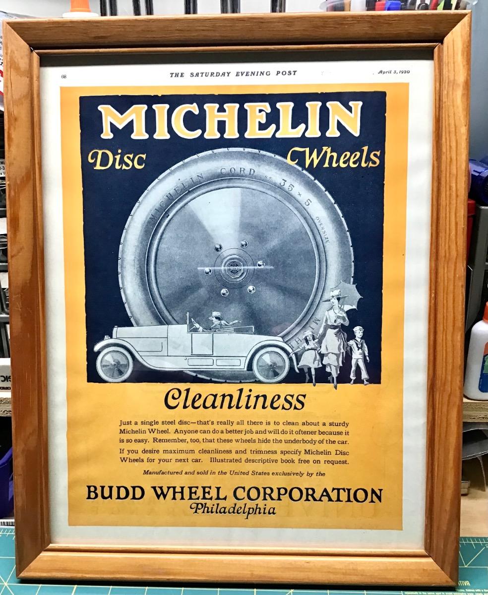 Michelin - Budd Disc Wheels 1920 - General Discussion - Antique ...