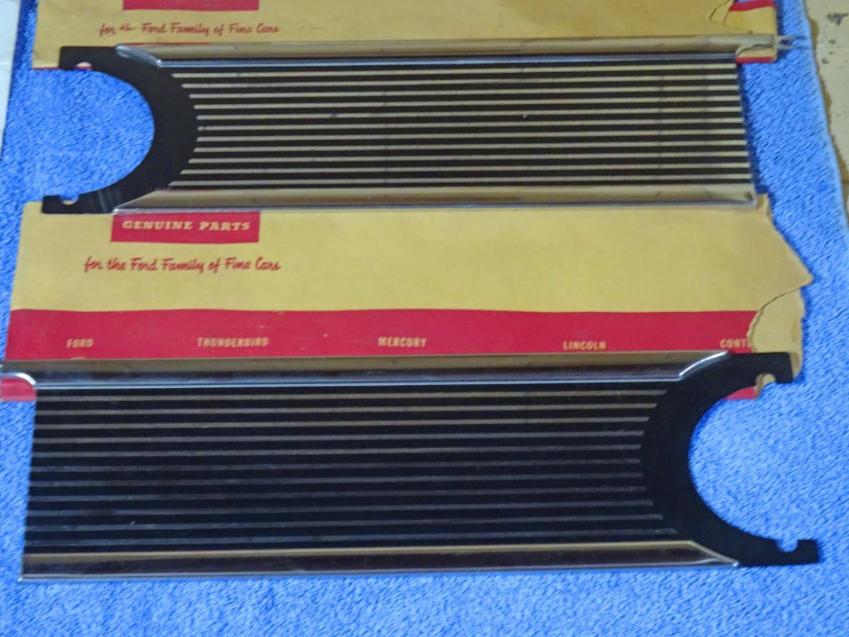 1961 Mercury Meteor Below Trunk Lid Rear Finish Panels Kit NOS - Ford ...