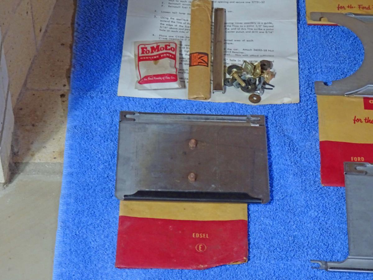 1961 Mercury Meteor Below Trunk Lid Rear Finish Panels Kit NOS - Ford ...