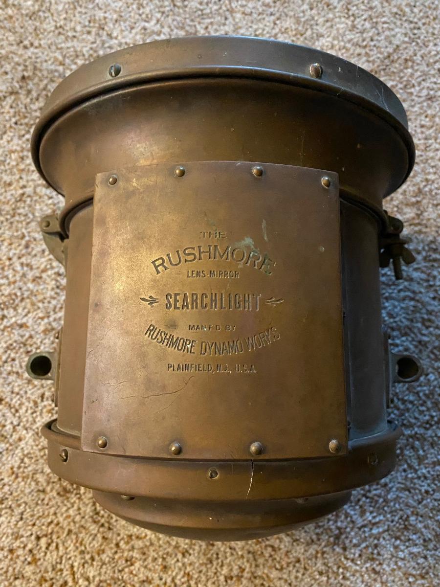 Early Rushmore Headlamp/Searchlight F/S - Parts For Sale - Antique ...