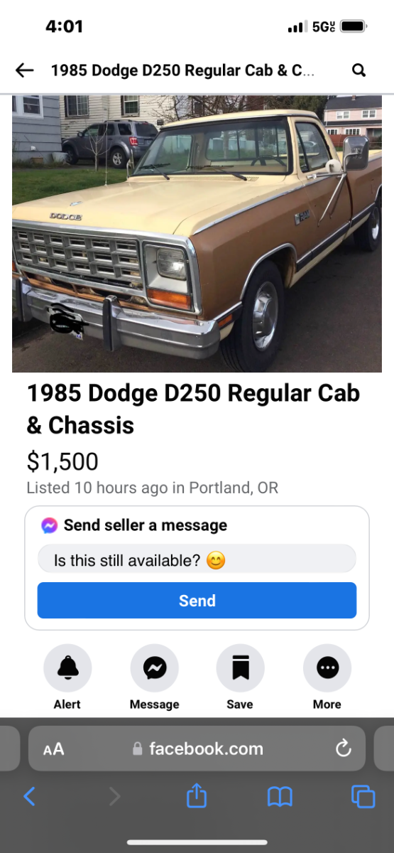 1985 Dodge D250, not mine. - "Not Mine" Automobiles For Sale - Antique ...