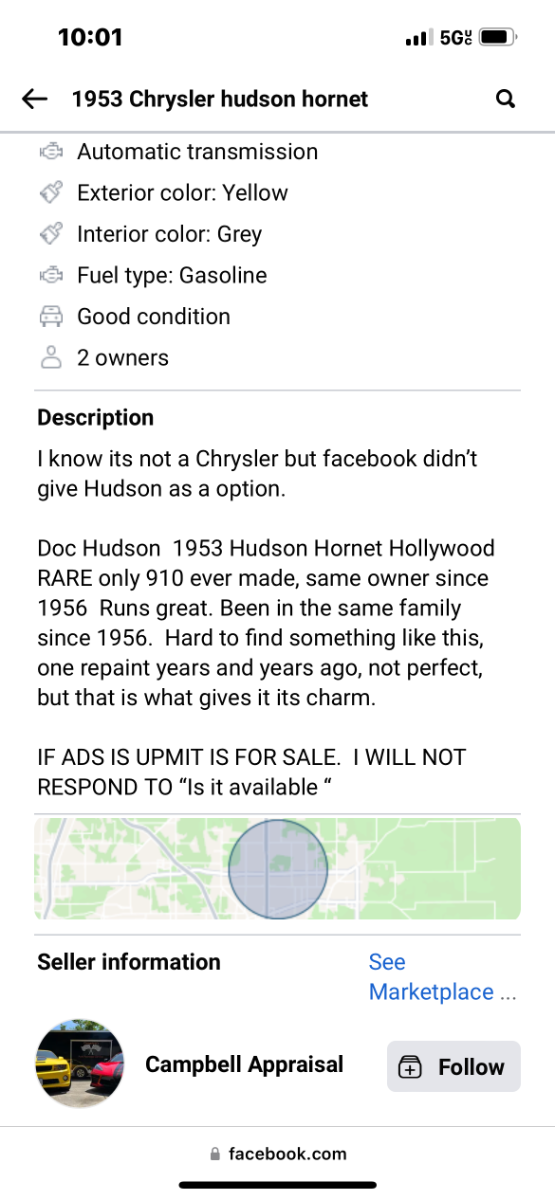 1953 Chrysler Hudson Hornet, not mine. - "Not Mine" Automobiles For ...
