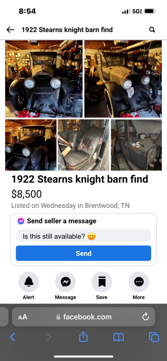 1922 Stearns Knight barn find, not mine. - "Not Mine" Automobiles For ...