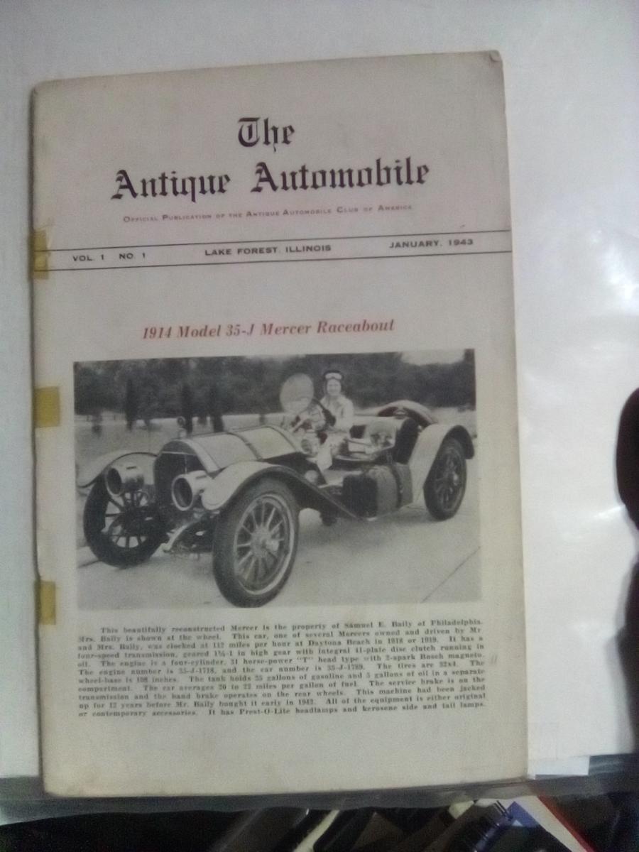 The Antique Automobile Magazine Vol 1 No 1 - Memorabilia, Toys, Art ...