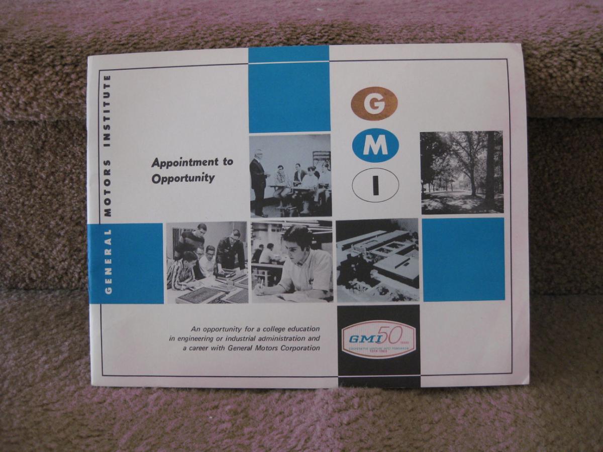 FS: 1969 General Motors Institute prospective student overview book GMI ...
