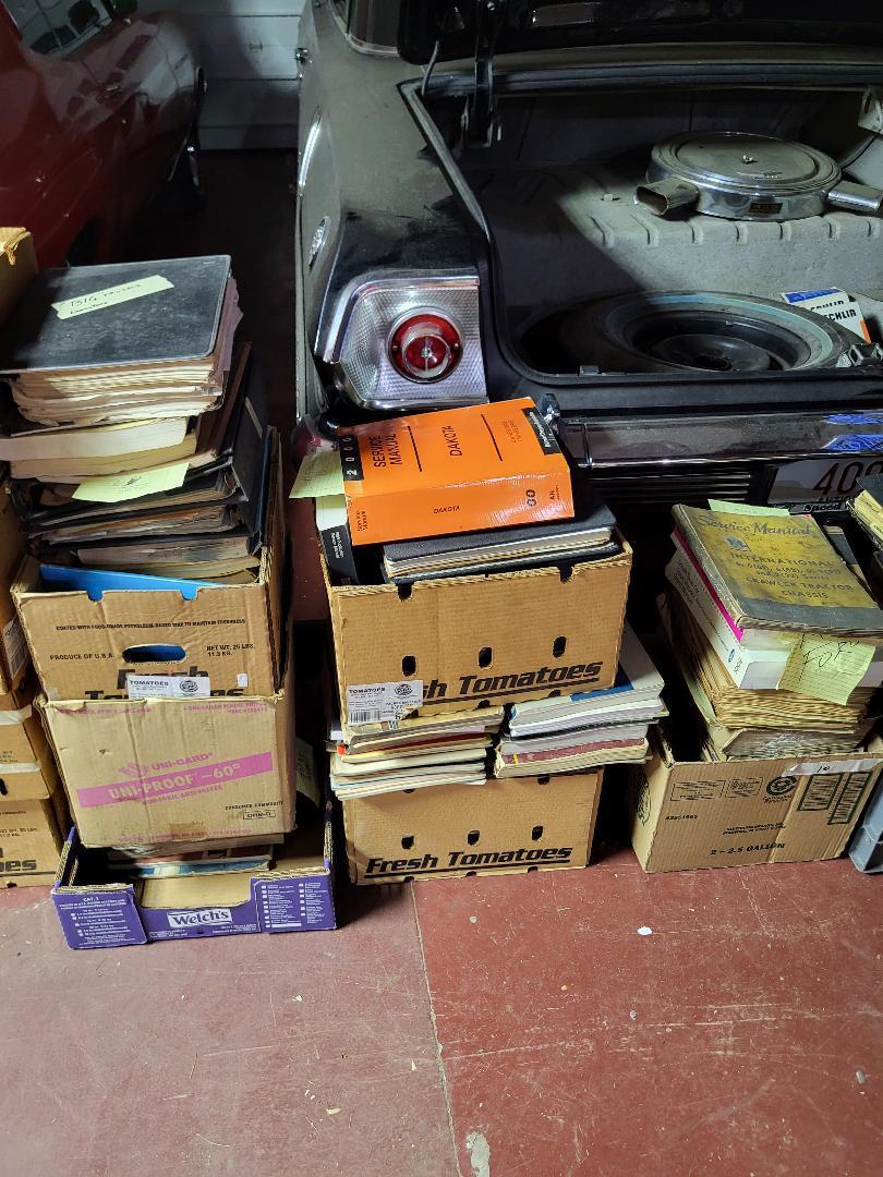 1940'S, 1950'S, 1960'S AND 1970'S SHOP MANUAL AND PARTS BOOKS - Printed ...