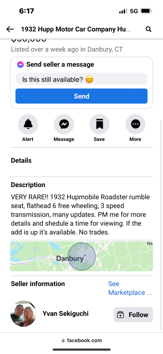 1932 Hupp Motor Car Company Hupmobile, not mine. - "Not Mine ...